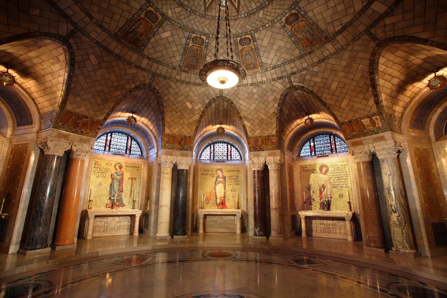 Basilica Insider: Altar Mosaics of the Crypt Church - National Shrine ...