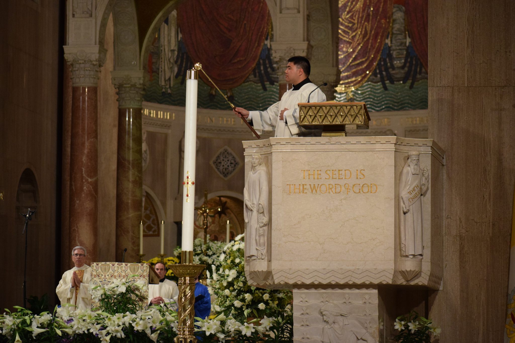 Shining Christ’s Light: The Paschal Candle - National Shrine of the ...