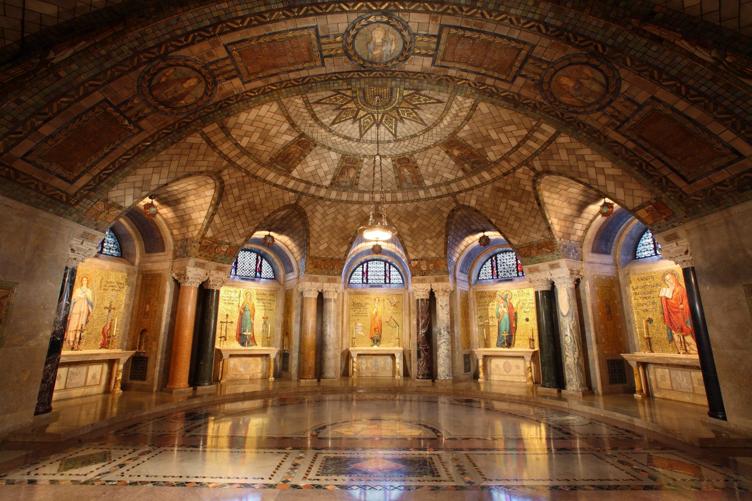 Basilica Insider: Altar Mosaics of the Crypt Church - National Shrine ...